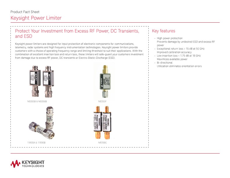 Power Limiter PDF Asset Page | Keysight